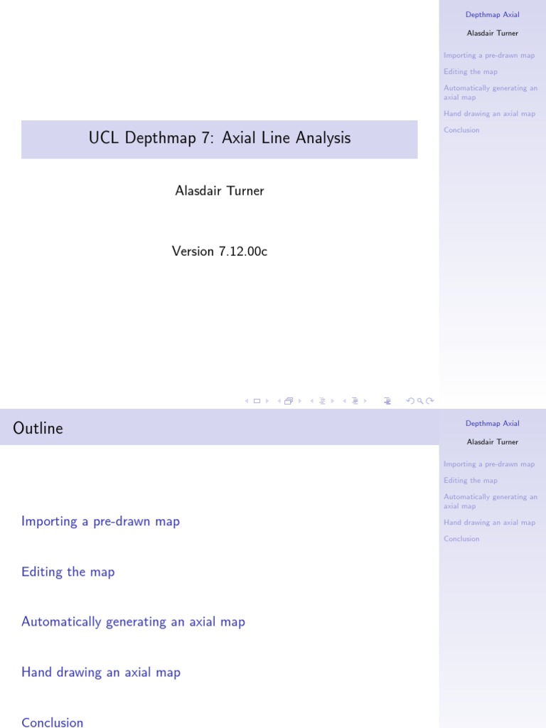 UCL Depthmap 7: Axial Line Analysis: Alasdair Turner | PDF | Map ...