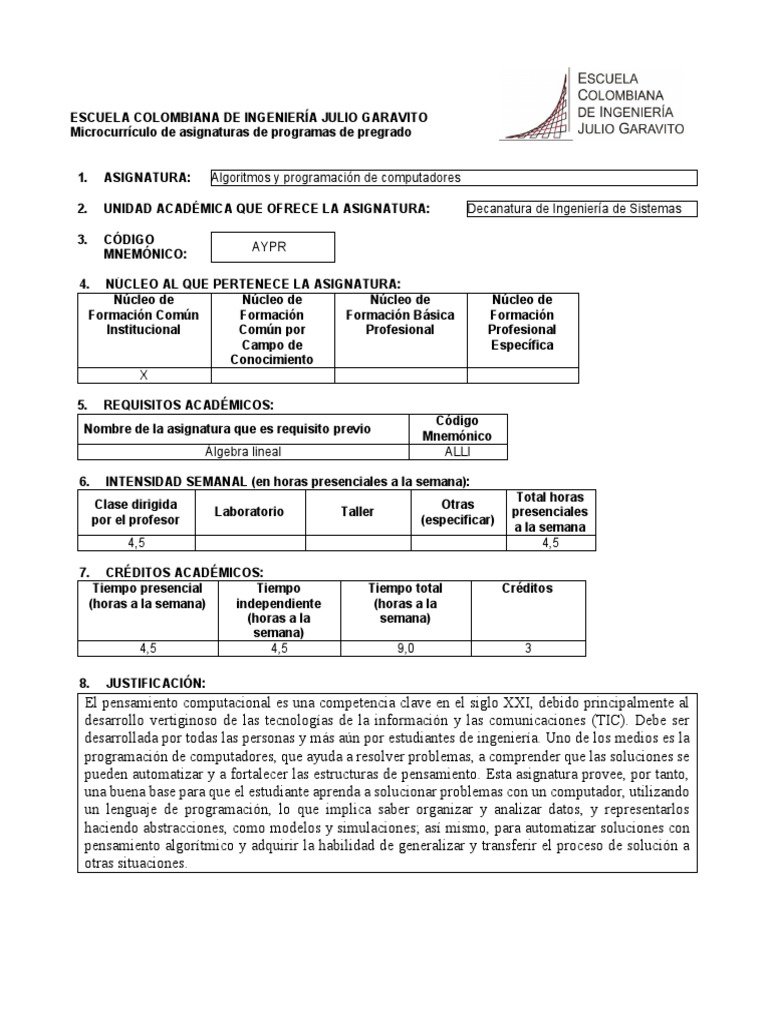 AYPR | PDF | Lenguaje de programación | Algoritmos