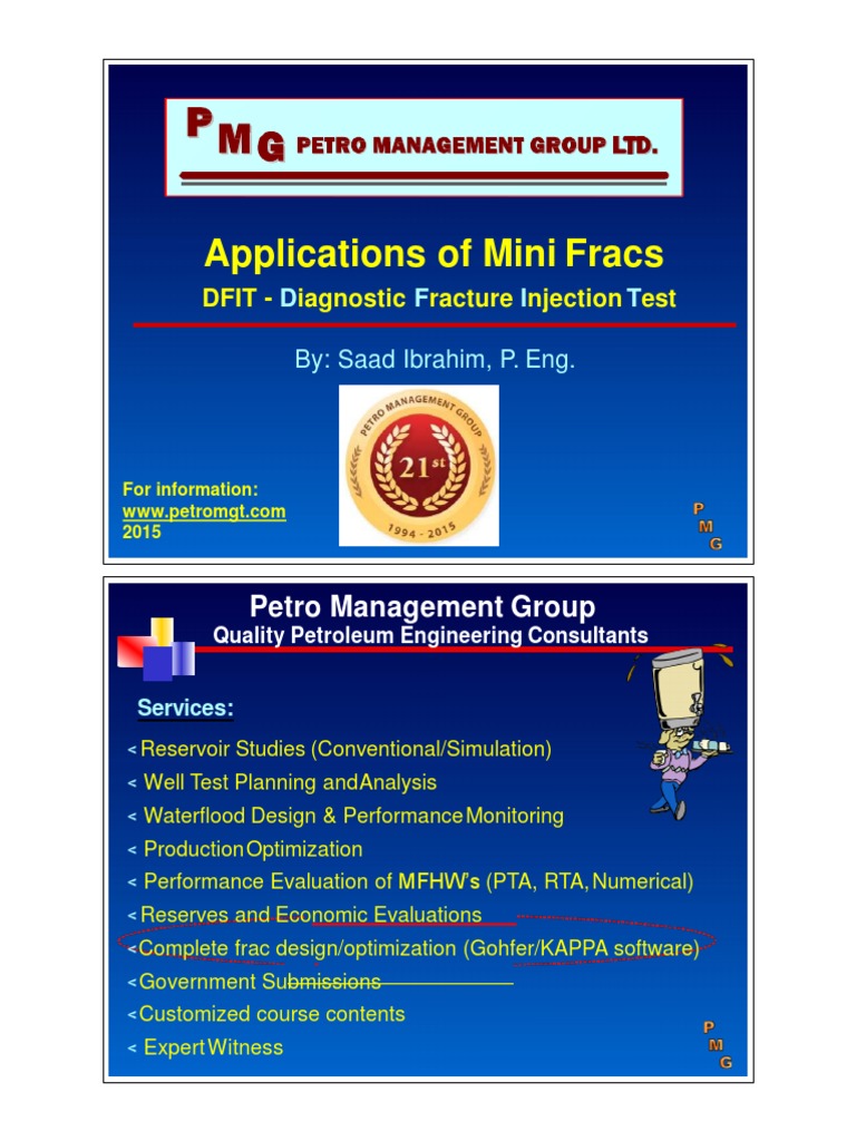 Mini Frac May 2015 | PDF | Permeability (Earth Sciences) | Petroleum ...
