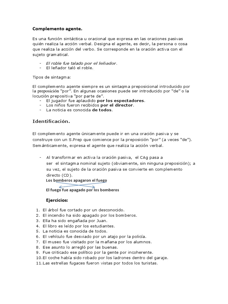 Complemento Agente | PDF