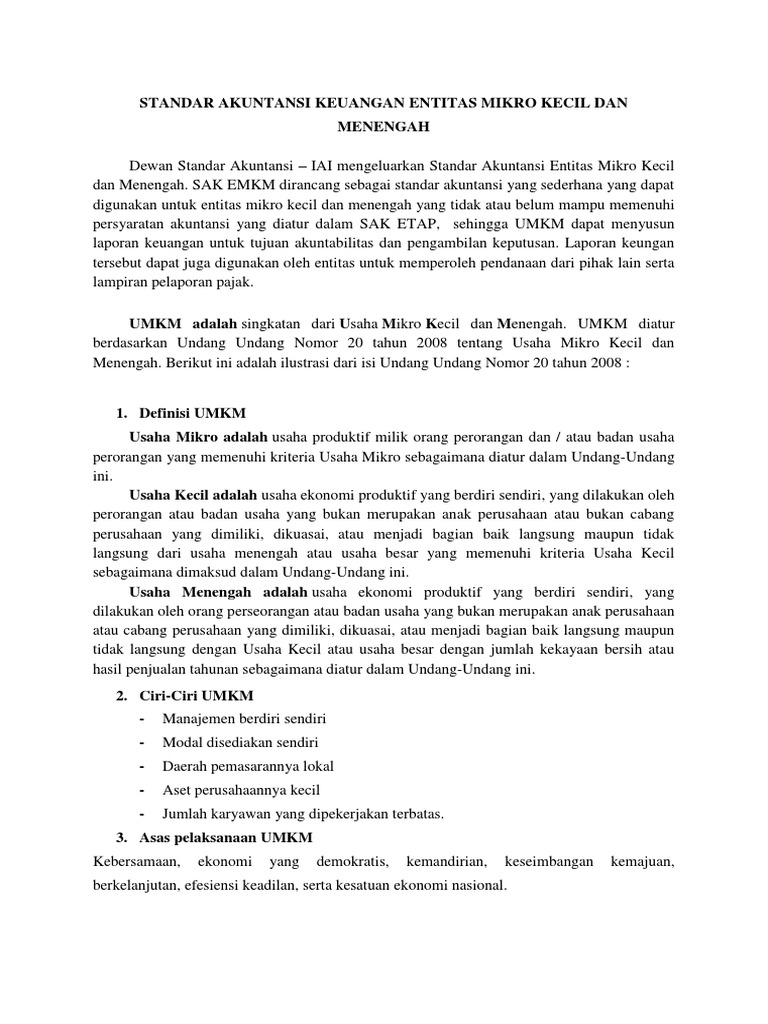 Makalah Sak Emkm | PDF