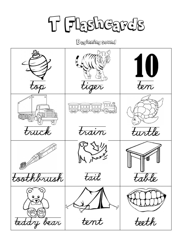 T Flashcards: Top Tiger Ten | PDF