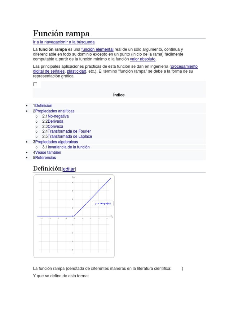 Función Rampa | PDF
