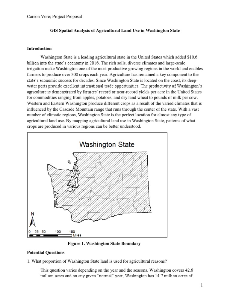 GIS Spatial Analysis of Agricultural Land Use in Washington State ...