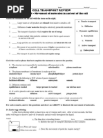 Worksheet Part 2 Plasma Membrane | PDF | Cell Membrane | Biotechnology
