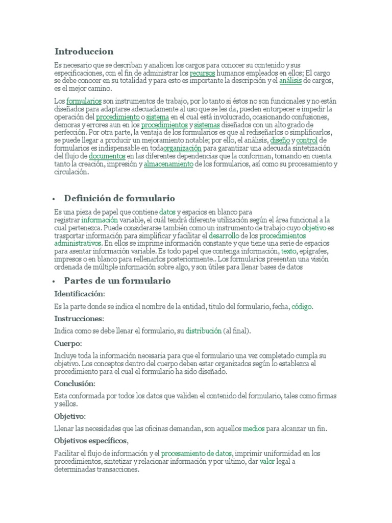 Definición y partes de formularios | PDF | Dibujo | Diseño
