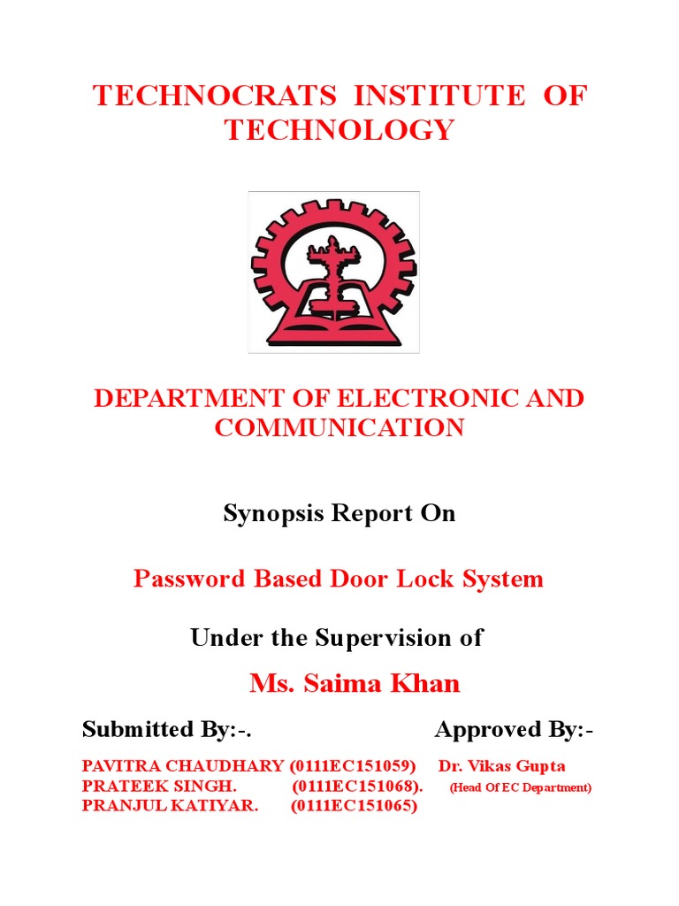 Technocrats Institute of Technology: Department of Electronic and ...