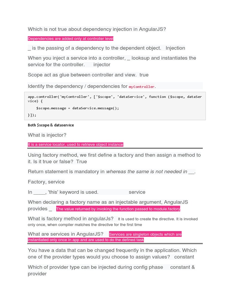 Angular JS 1.x Internals Q & A | PDF | Angular Js | Computer Engineering
