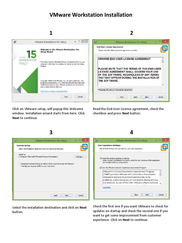 VMware Workstation Installation | PDF