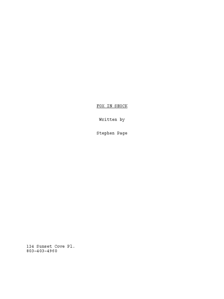 Page Stephen Script | PDF | Leisure