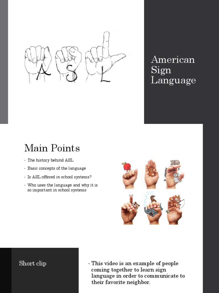 Remix Asl Powerpoint | PDF | Sign Language | American Sign Language