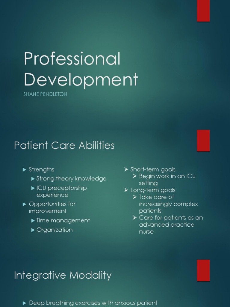 Professional Development Powerpoint | PDF | Nursing | Leadership