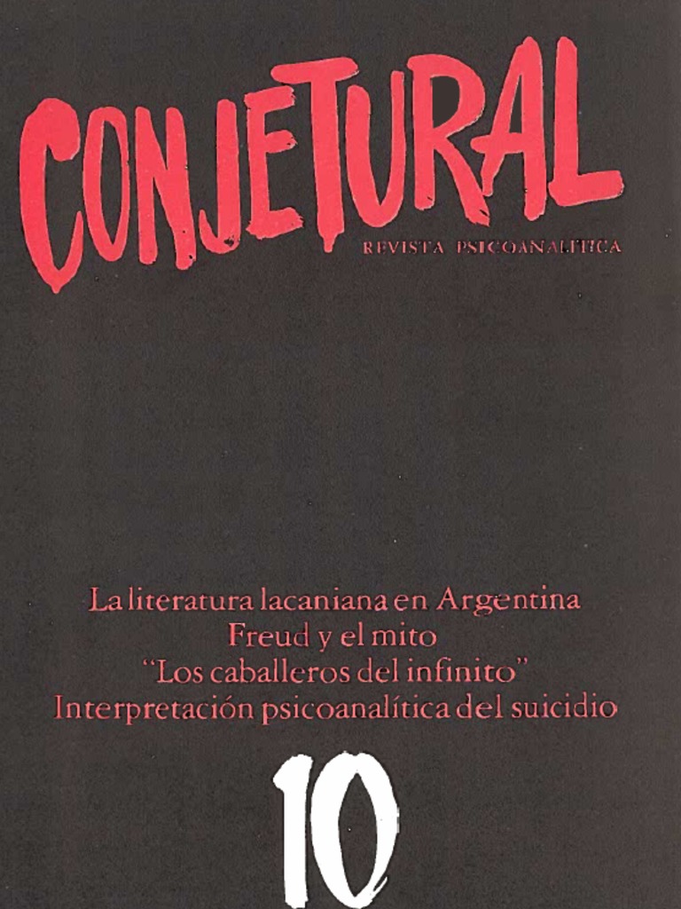Revista Conjetural - Agosto 1986 - Jorge Jinkis PDF | PDF