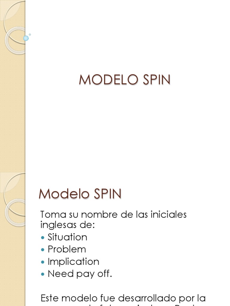 Modelo SPIN | PDF | Cliente | Producto (Negocio)