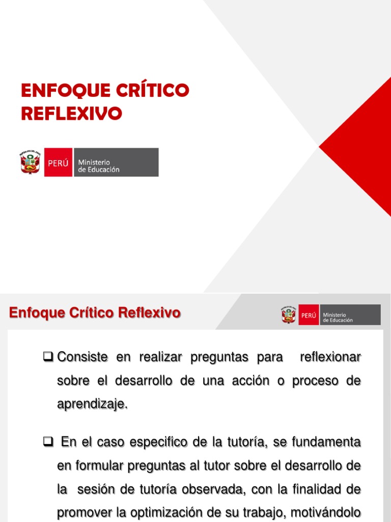 PPT-Enfoque Crítico Reflexivo | PDF