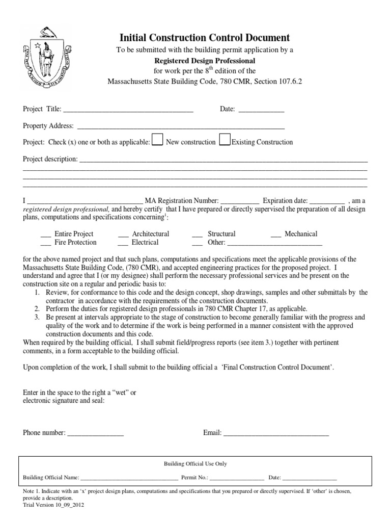 Construction Control Affidavits | PDF | Building Code | Specification (Technical Standard)