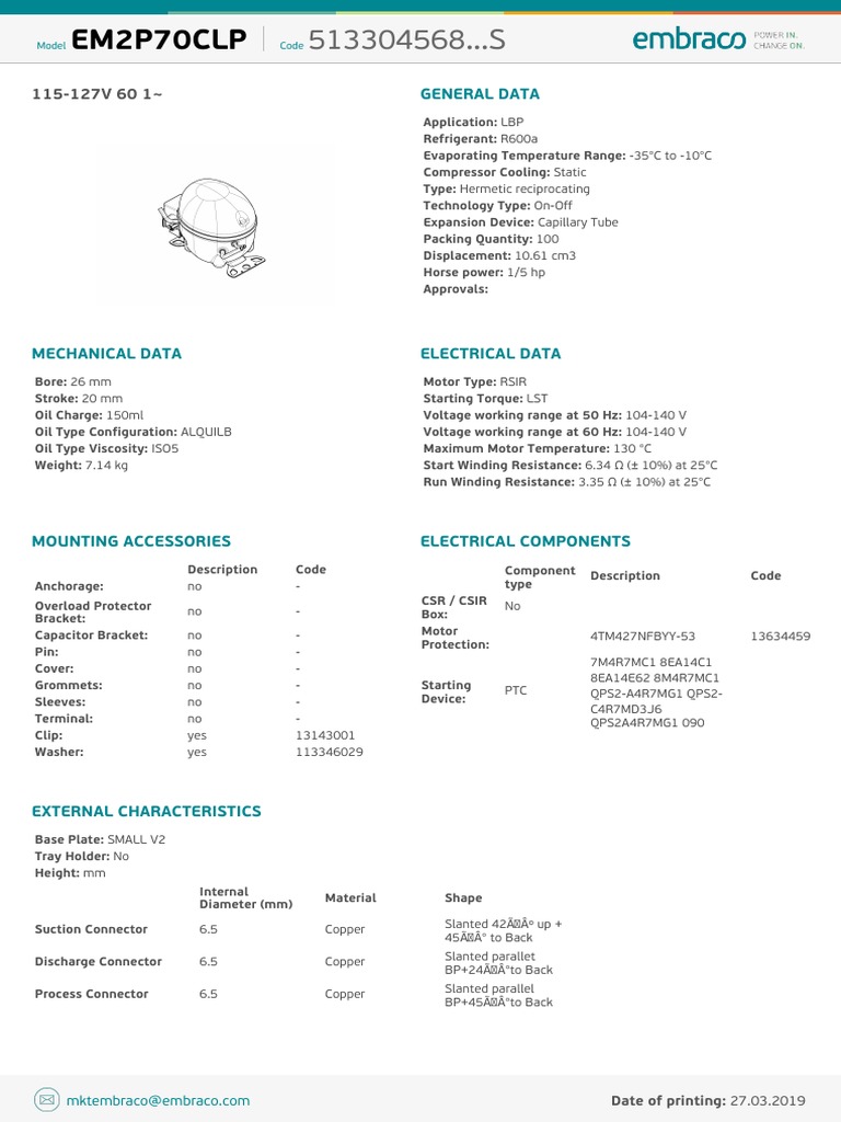 EM2P70CLP-513304568 S-Datasheet | PDF | Air Conditioning | Evaporation