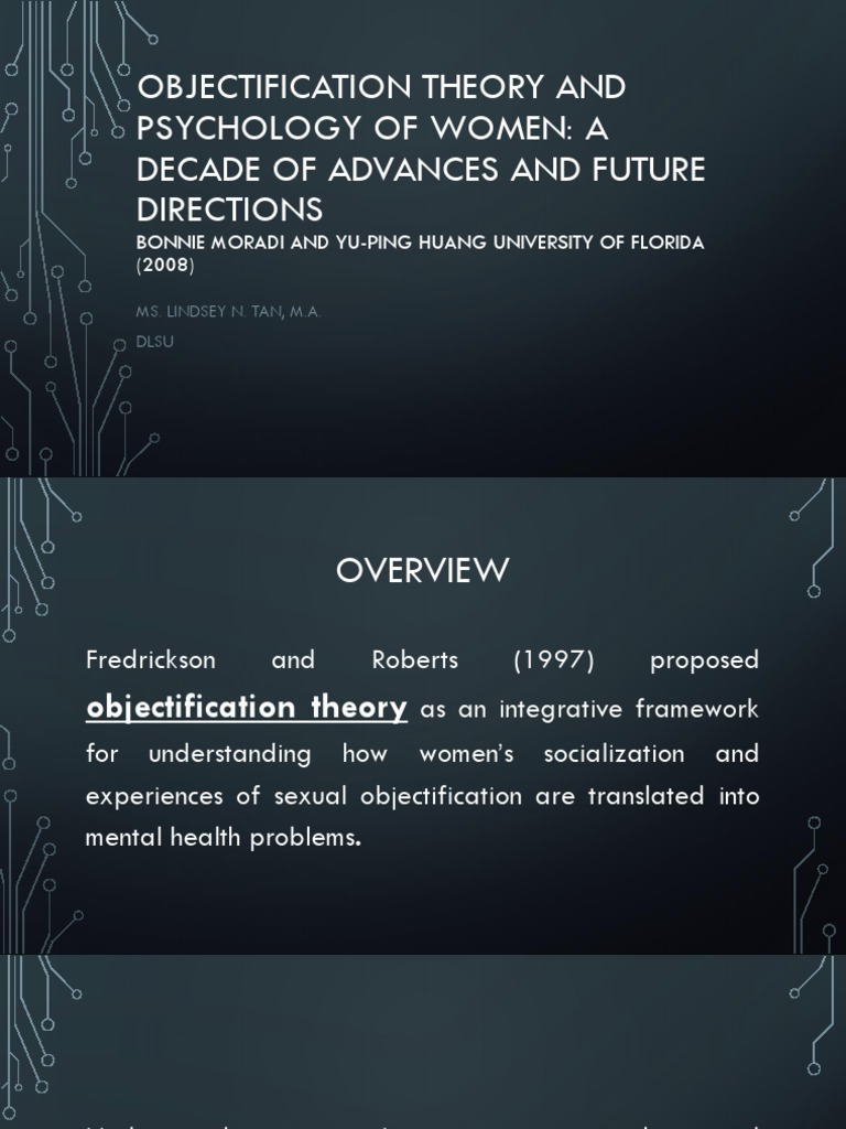 Objectification Theory and Psychology of Women | PDF | Menstruation | Shame