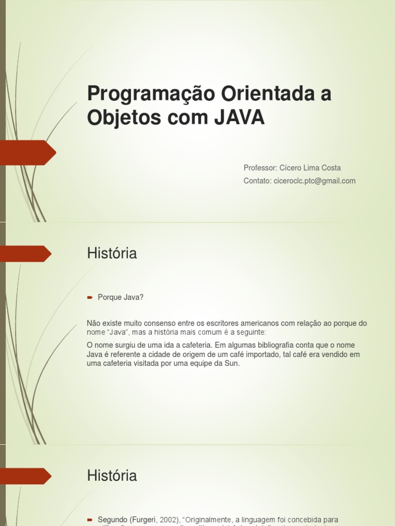 Introdução Ao Orientação A Objetos Em Java Pdf Classe Programação De Computadores Java