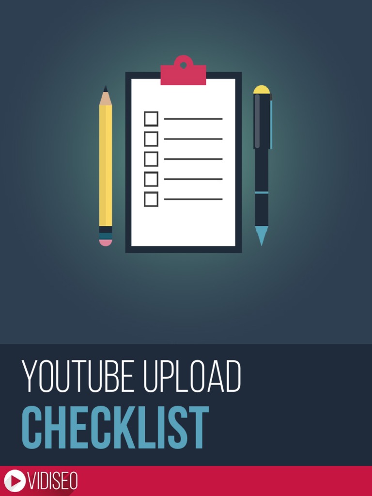 YouTube Upload Checklist VIDISEO | PDF | Tag (Metadata) | You Tube
