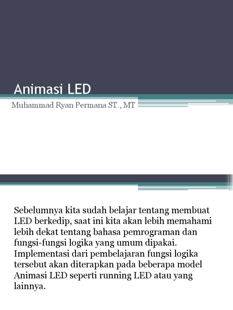 Animasi LED | PDF