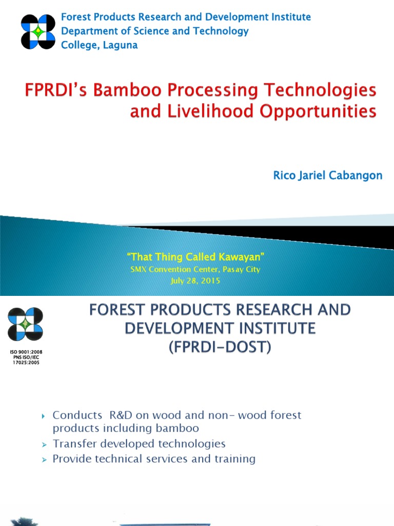 Bamboo Processing by DOST | PDF | Nature