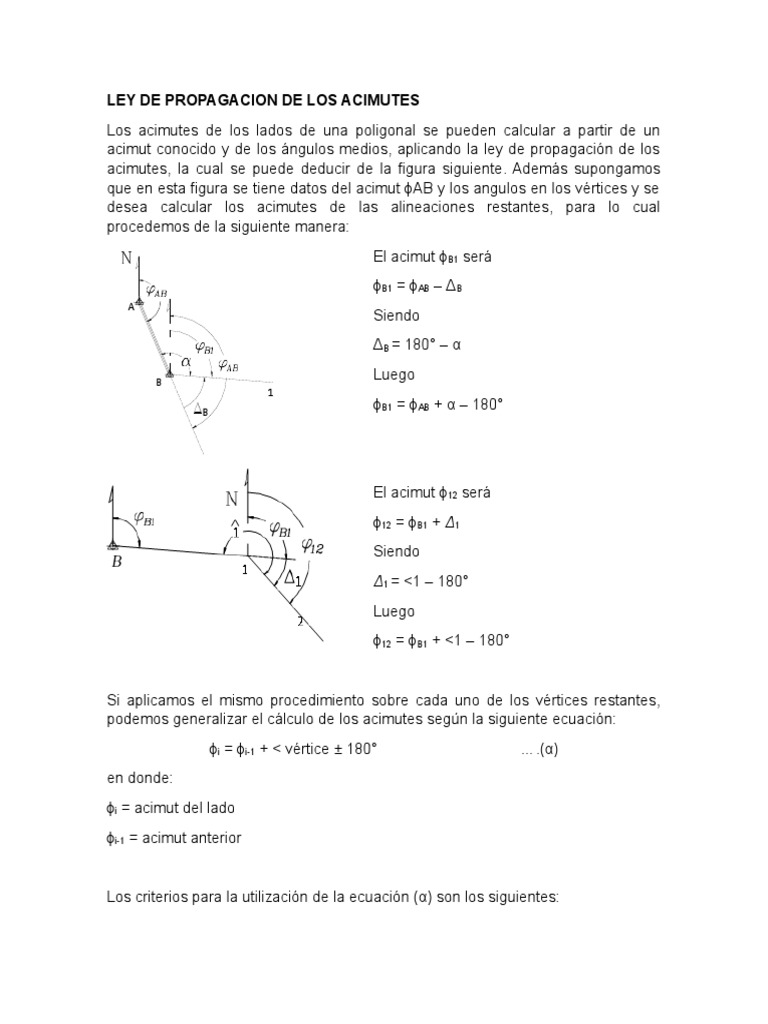 La Poligonal Cerrada | PDF | Azimut | Geometría