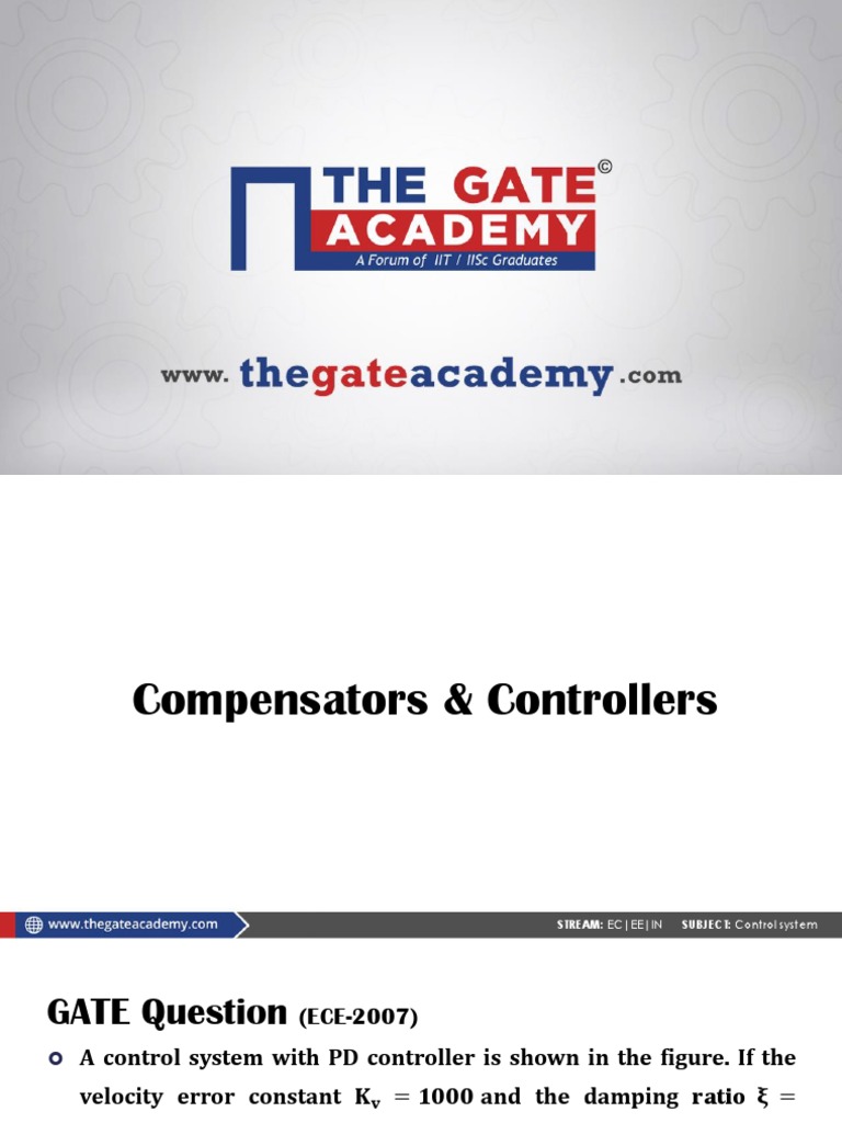 Compensators - Controllers | PDF | Control Theory | Control System