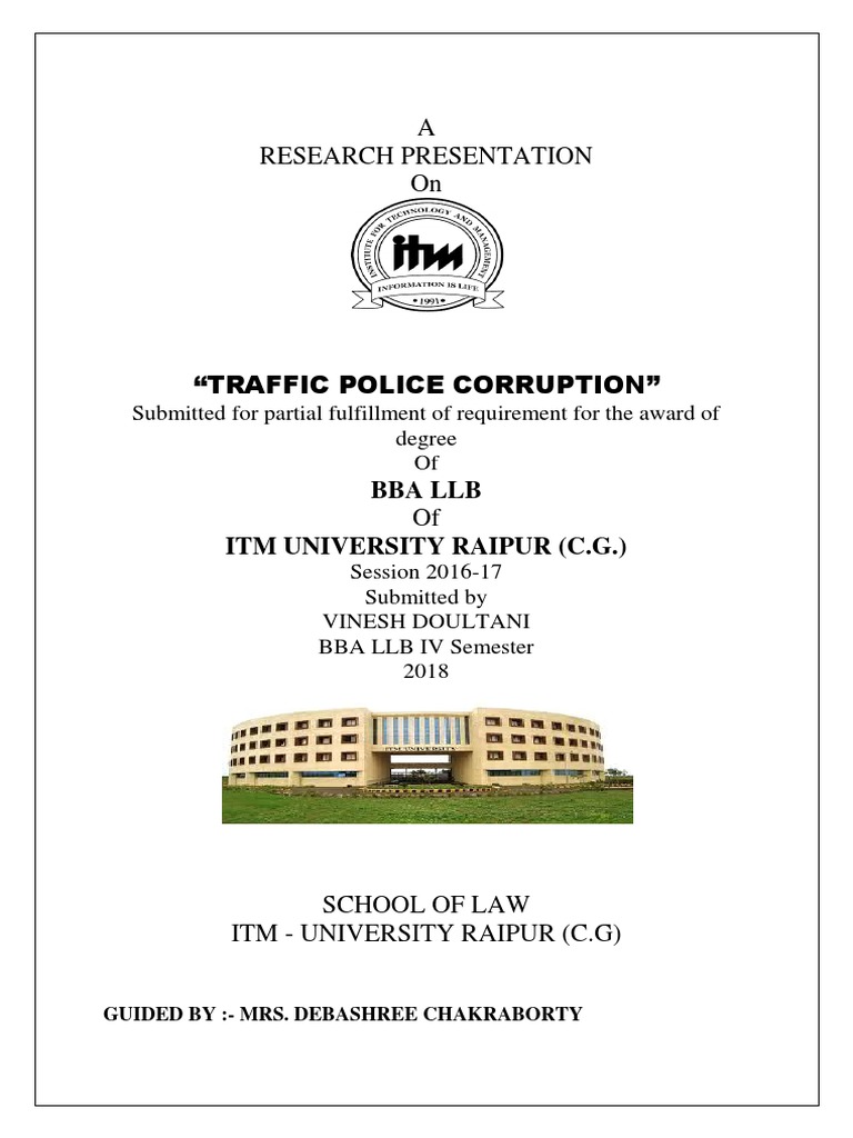 Traffic Police Corruption | PDF | Police Officer | Police