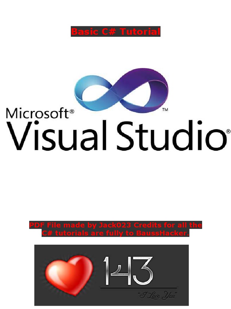 Csharp Tutorial Pdf Data Type Integer Computer Science 2869