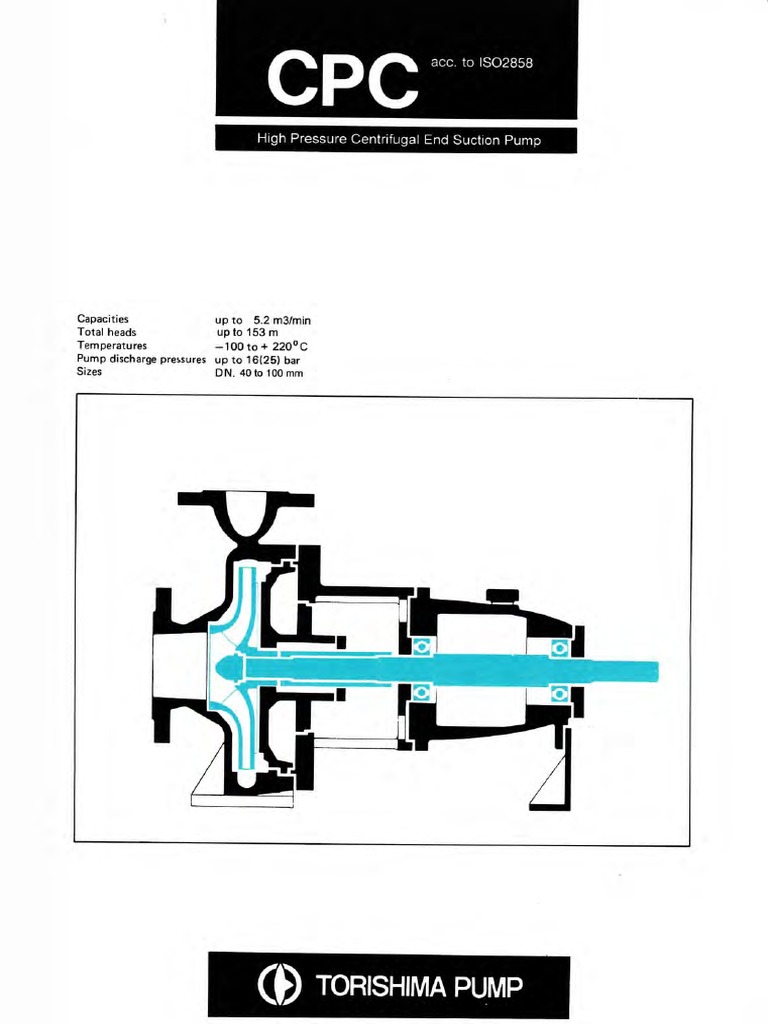 Torishima High Pressure Centrifugal Pump - CPC | PDF
