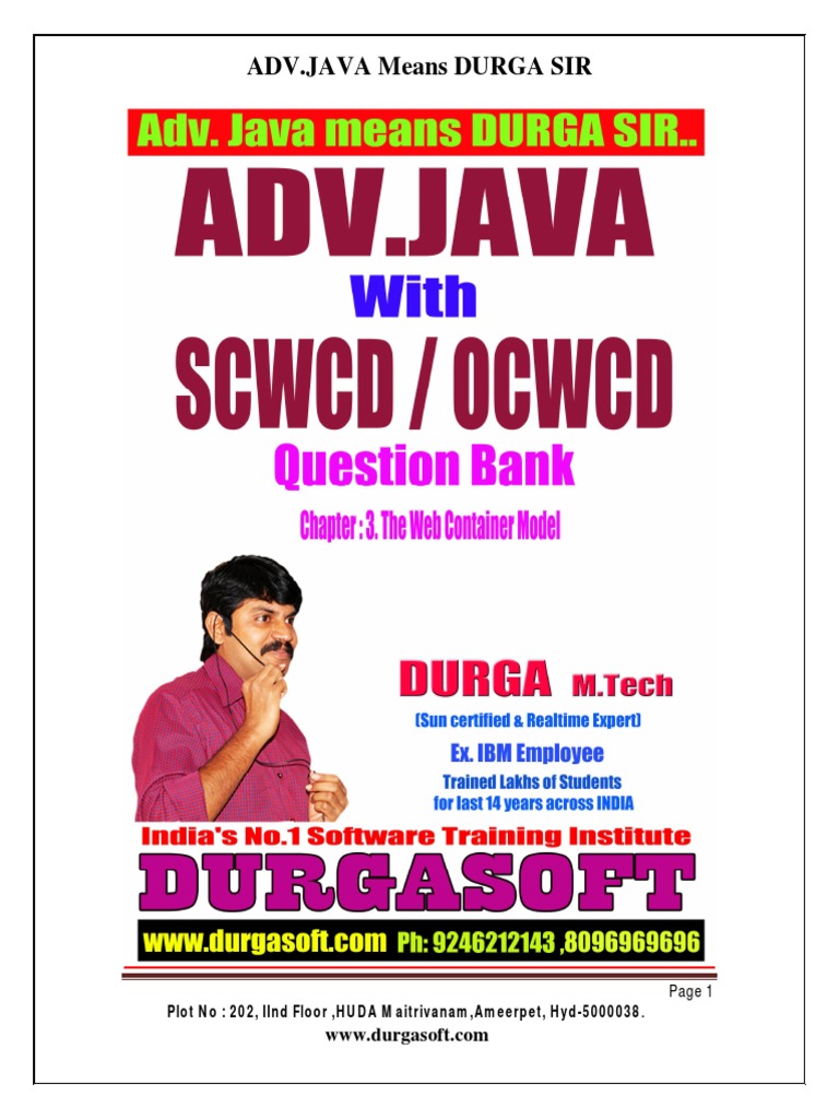 Adv - Java Means Durga Sir: Plot No: 202, Iind Floor, Huda Maitrivanam ...