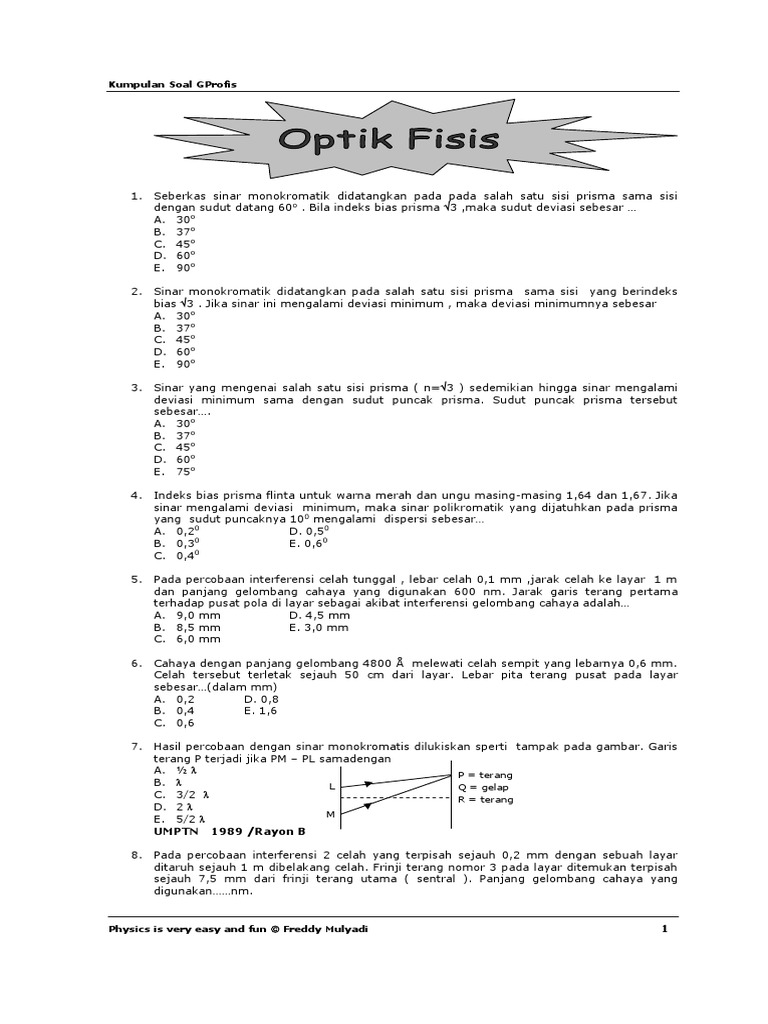 Optika Fisis | PDF