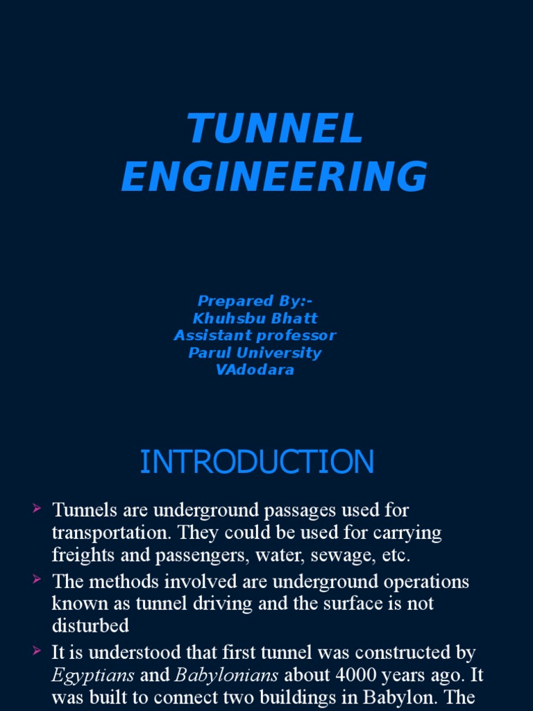 Unit 6 Complete | PDF | Tunnel | Civil Engineering
