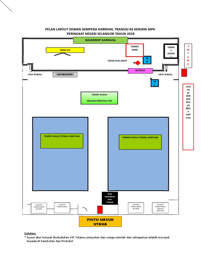Pelan Layout Karnival | PDF