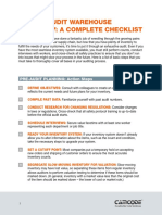 5S Warehouse Checklist | PDF | Warehouse