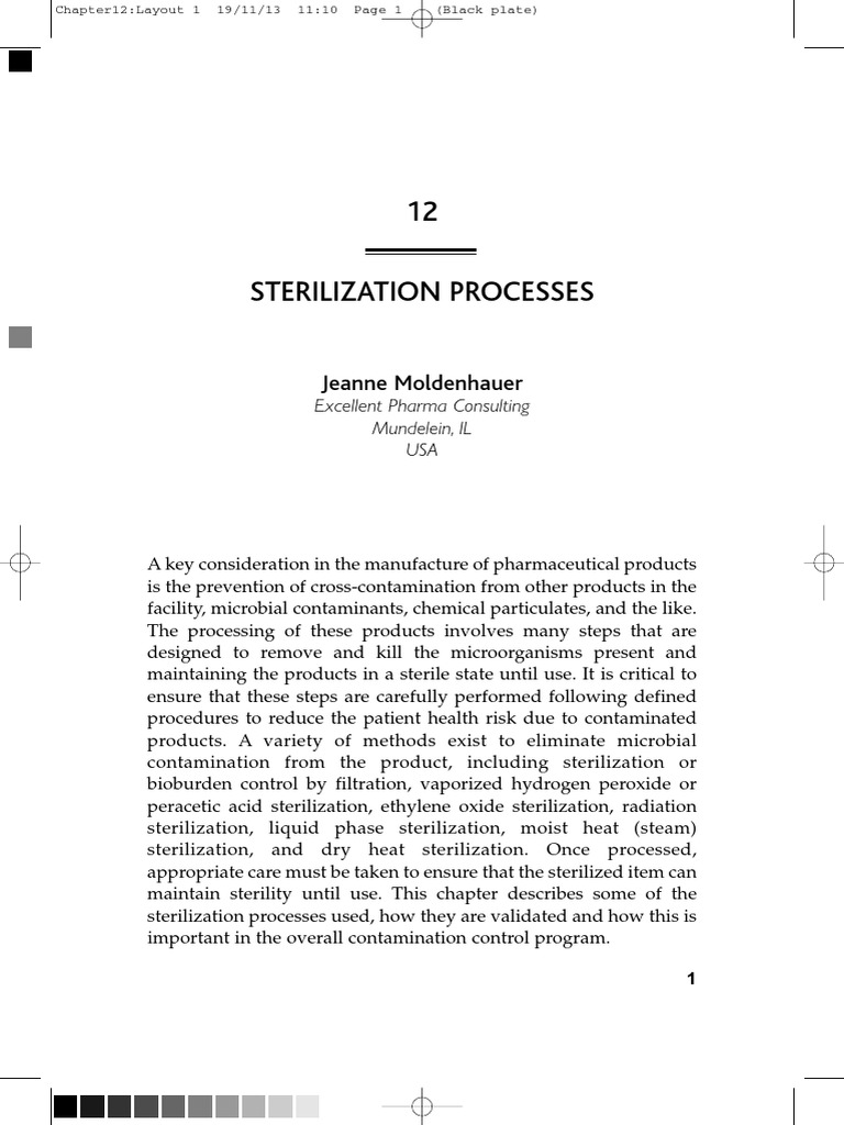 2 Sterilization Processes PDF | PDF | Sterilization (Microbiology ...