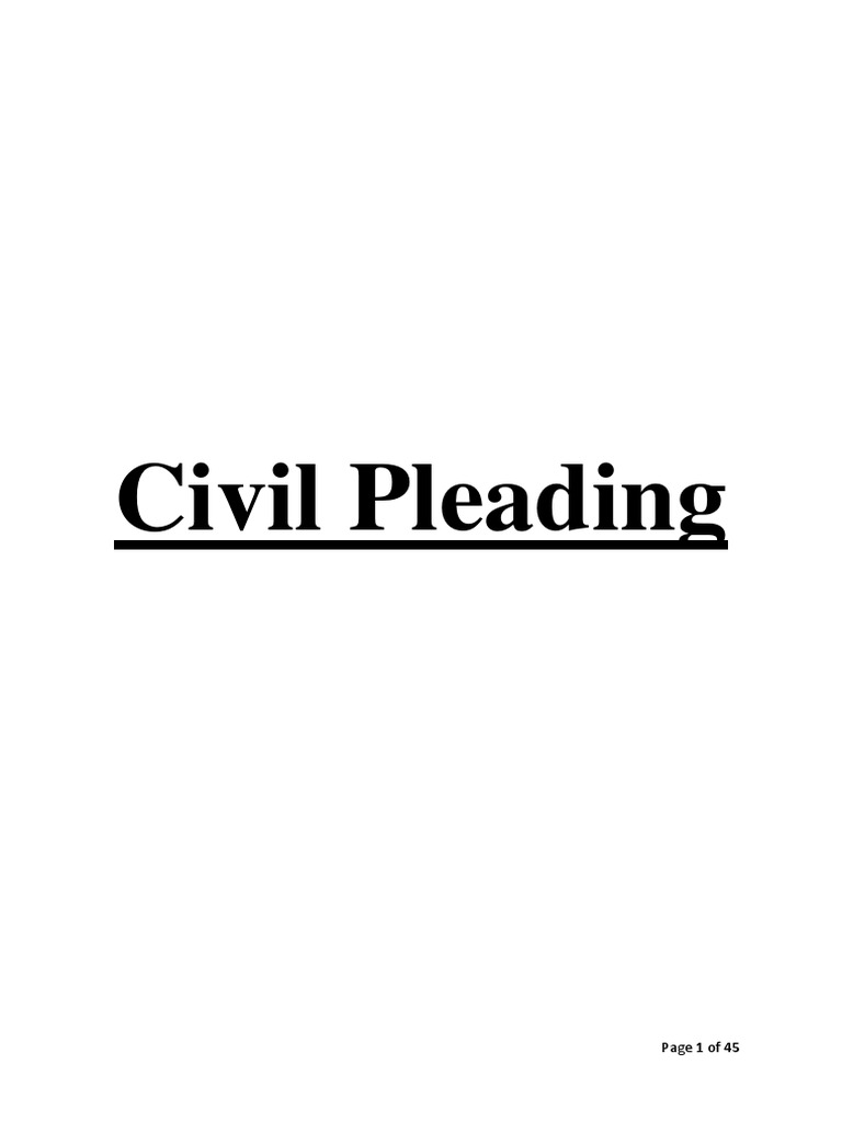 Drafting and Pleading | PDF | Affidavit | Lawsuit