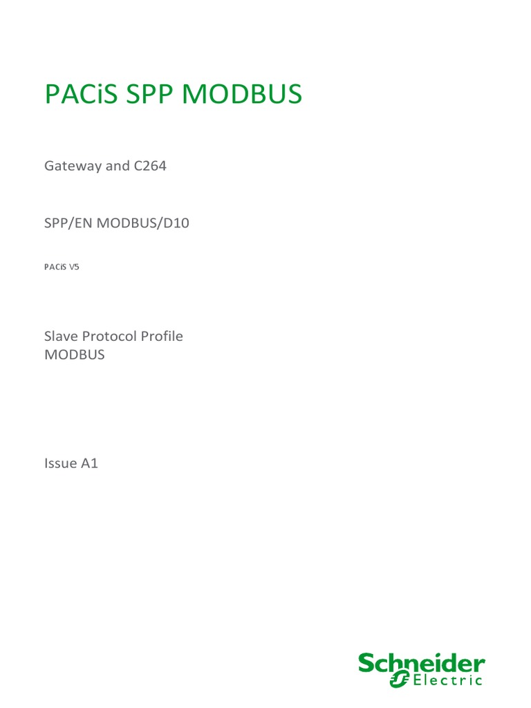 Pacis SPP Modbus: Gateway and C264 | PDF | Internet Protocol Suite ...