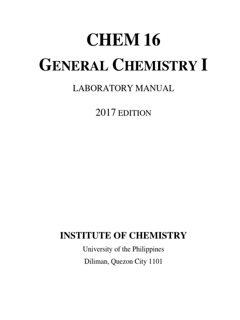 General Chemistry Laboratory Manual | PDF | Significant Figures | Acid