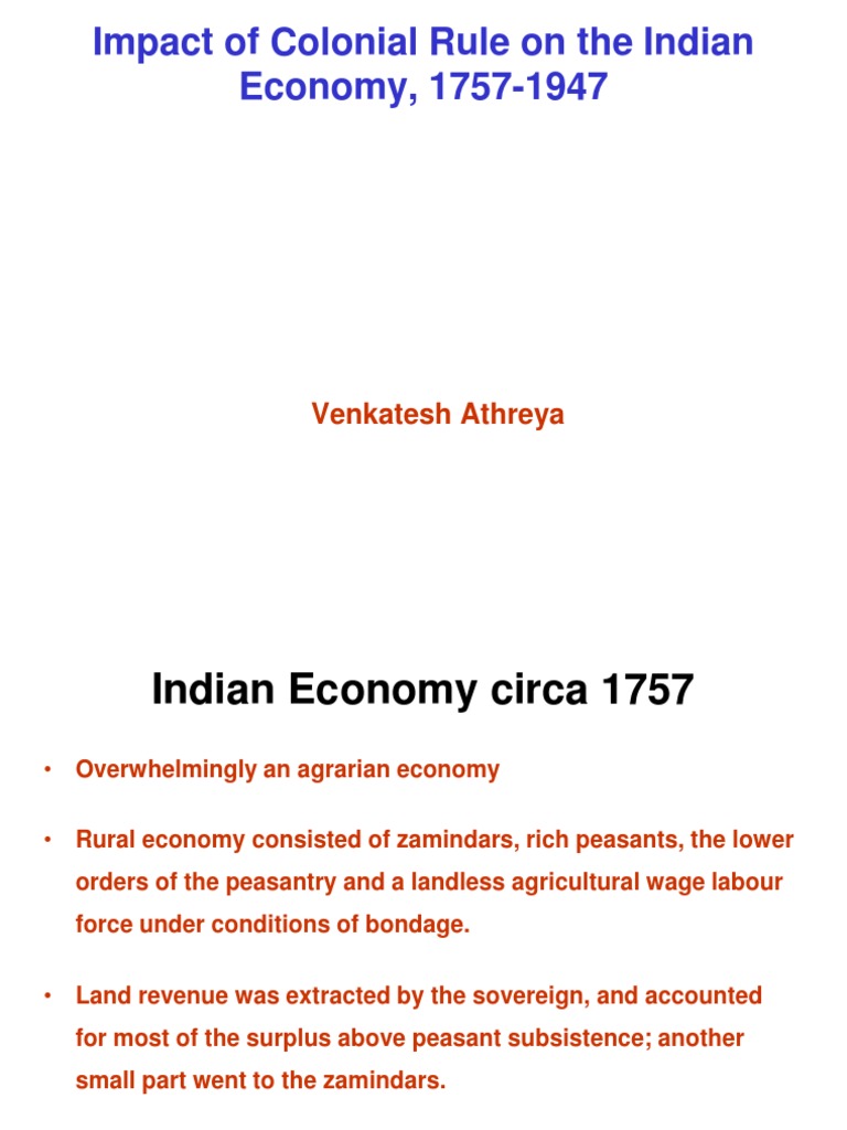 0000001635-Colonial Rule and the Indian Economy.ppt | British Raj ...