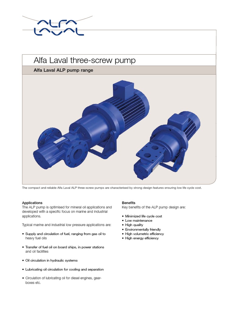 alfa-laval-three-screw-pump---alp-pump-range_emd00457en.pdf | Fuel Oil ...