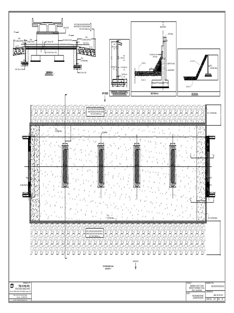 Section Y-Y (Dimensional) : Up Side | PDF | Structural Engineering ...
