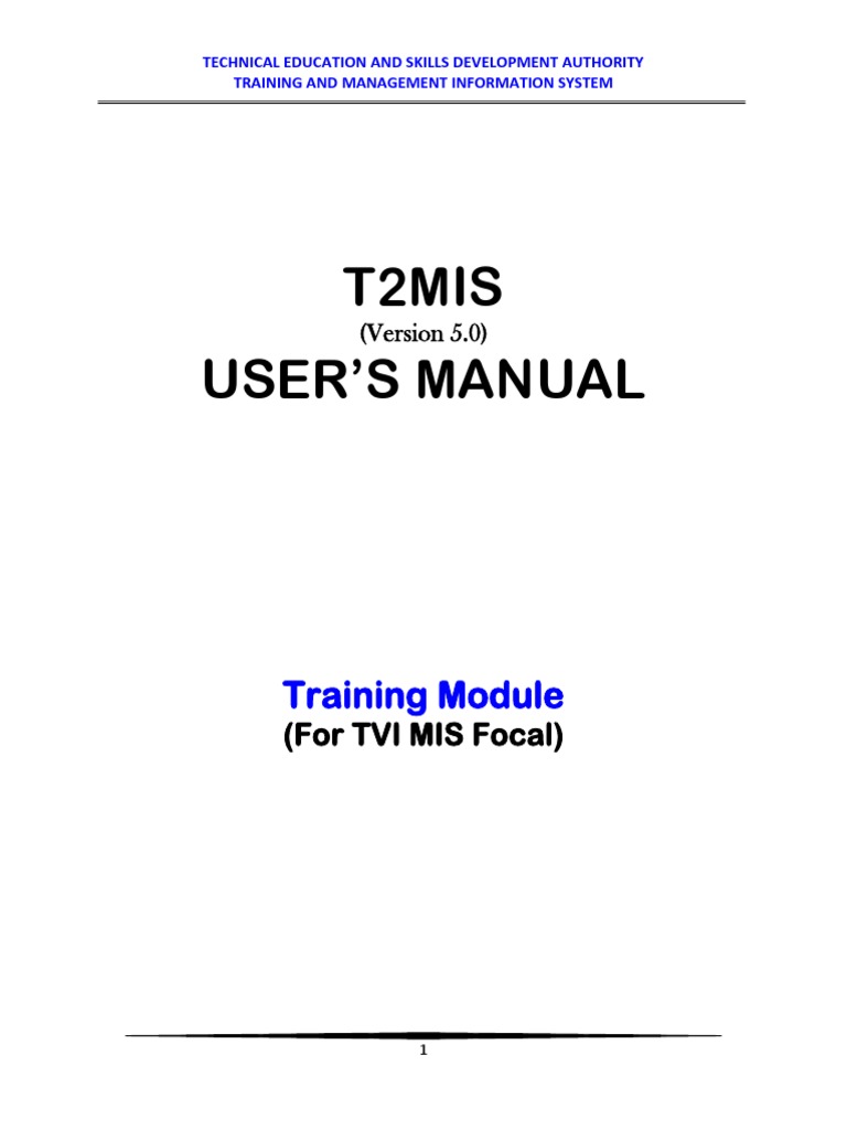 Training Module For TVET School Focal Ver. 5 | PDF | Management ...