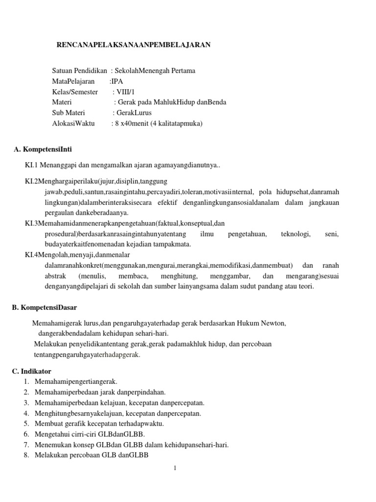 Contoh (RPP) PJBL | PDF