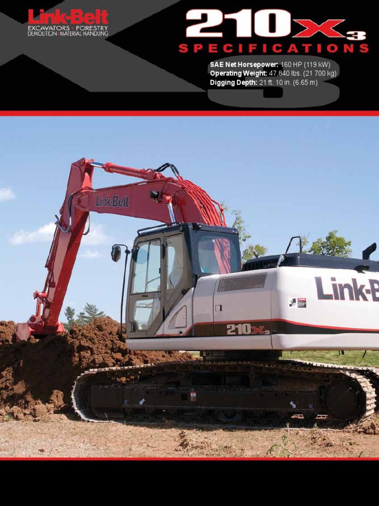 Link Belt 210 X3 | PDF | Turbocharger | Diesel Engine