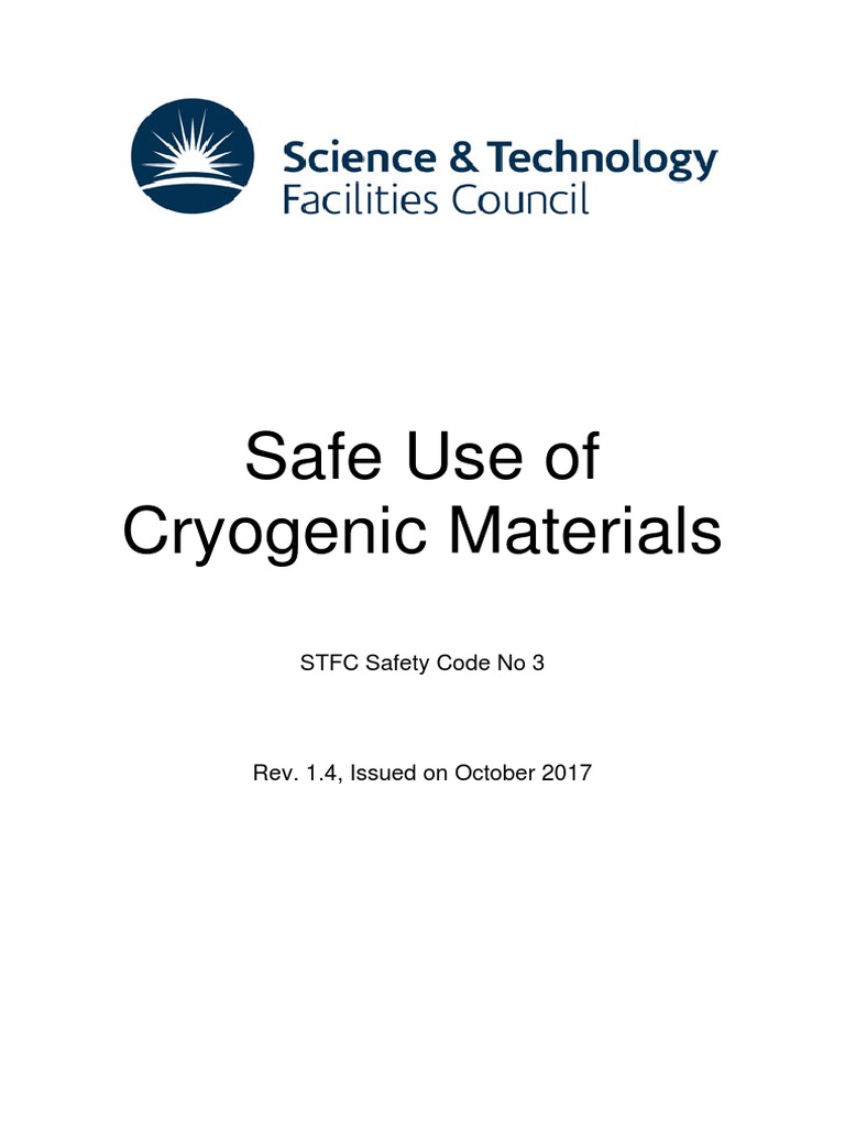 Safe Use of Cryogenic Materials | Download Free PDF | Cryogenics | Hydrogen