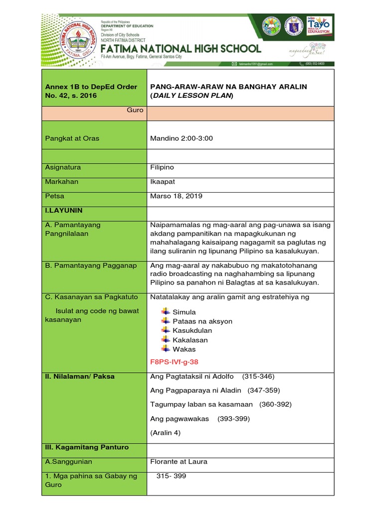 Revised Lesson Plan | PDF
