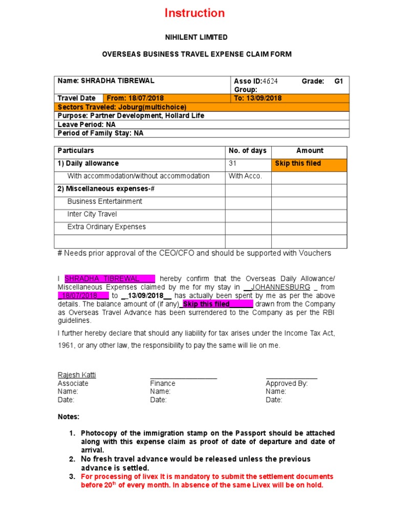 Overseas Form | PDF | Payments | Taxes