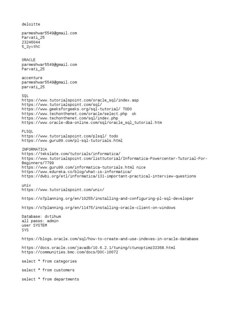 Logins | PDF | Pl/Sql | Databases